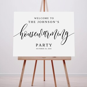 Modern Housewarming Party Welcome Sign Printed and Shipped, Foam Board ...