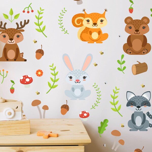 Animal Wall Decals - Etsy