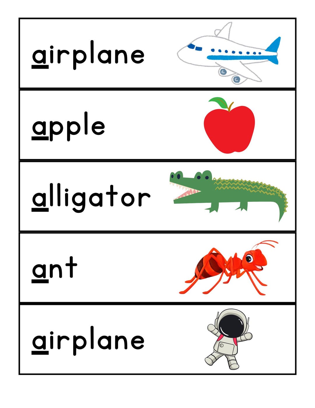 Beginning Letter Sound Word Wall - Etsy