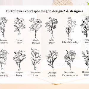 Personalized Birth Flower Journal,custom Birth Month Flower Notebook ...