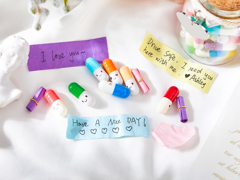 Custom Love Note Capsules,valentines Day Gift for Her,anniversary Gift ...