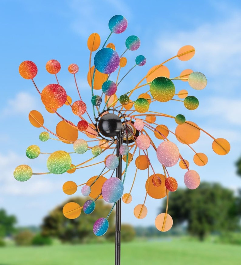 Confetti - 19" Wind Spinner, Lawn Art, Garden Decor - Etsy