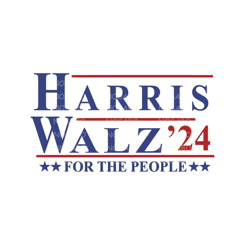 Harris Walz '24 for the People PNG SVG - Etsy