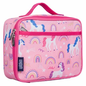 Monogram Backpack and Lunch Bag - Wildkin Rainbow Unicorns, Back to ...
