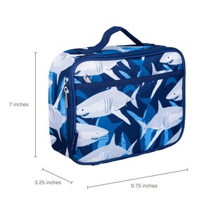 Monogram Backpack and Lunch Bag - Wildkin Sharks, Personalized Backpack ...