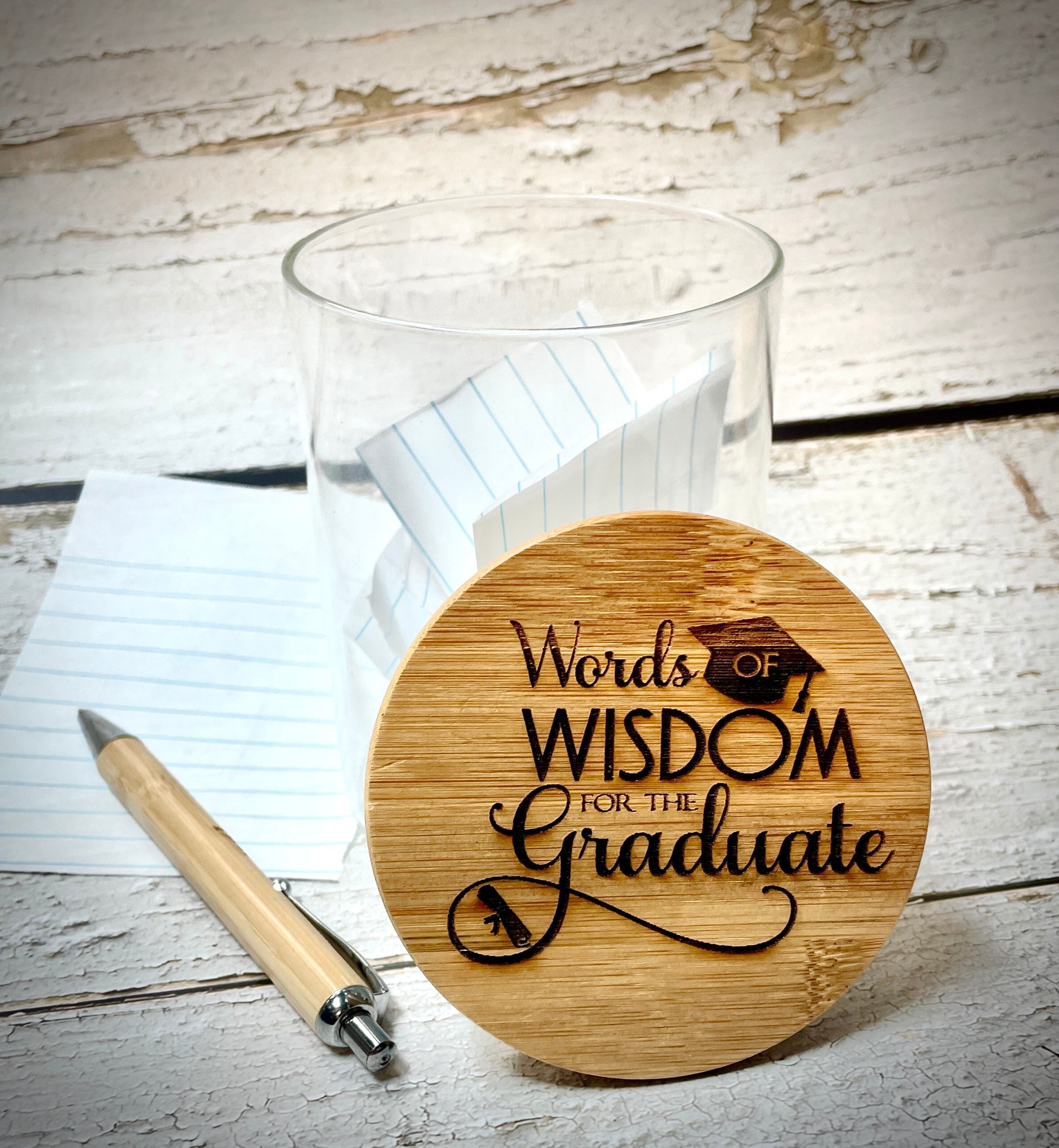 Graduation Wishes & Memories Words of Wisdom Personalized - Etsy