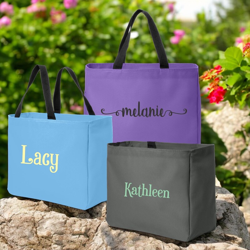 Monogram Tote Bag - Etsy