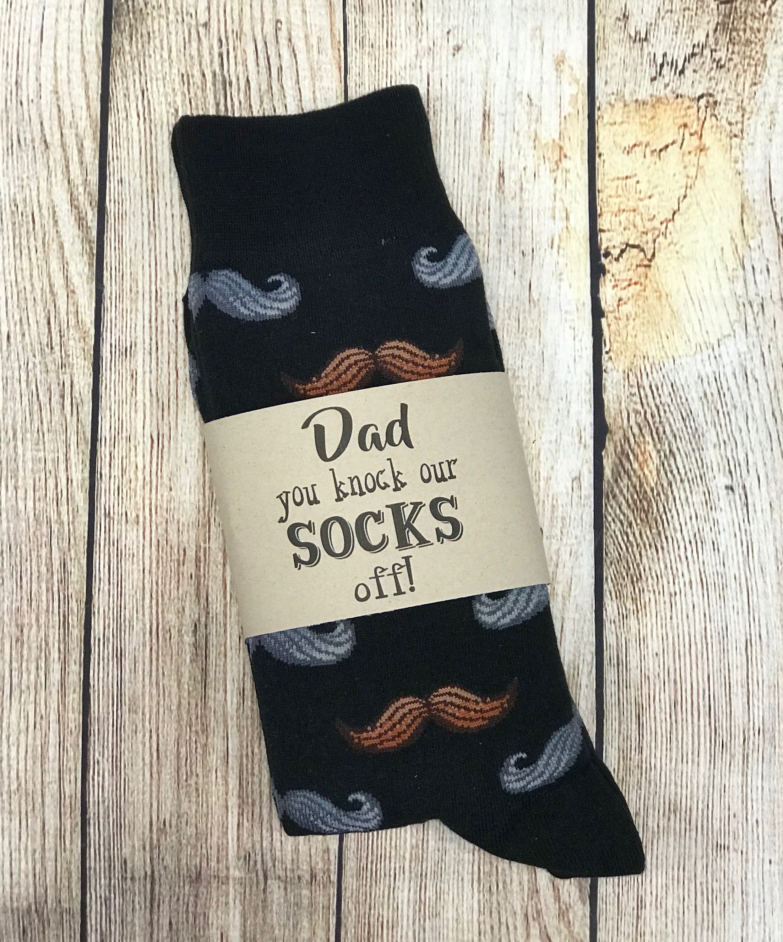 Dad Socks Fathers Day T Dad You Knock Our Socks Off Etsy