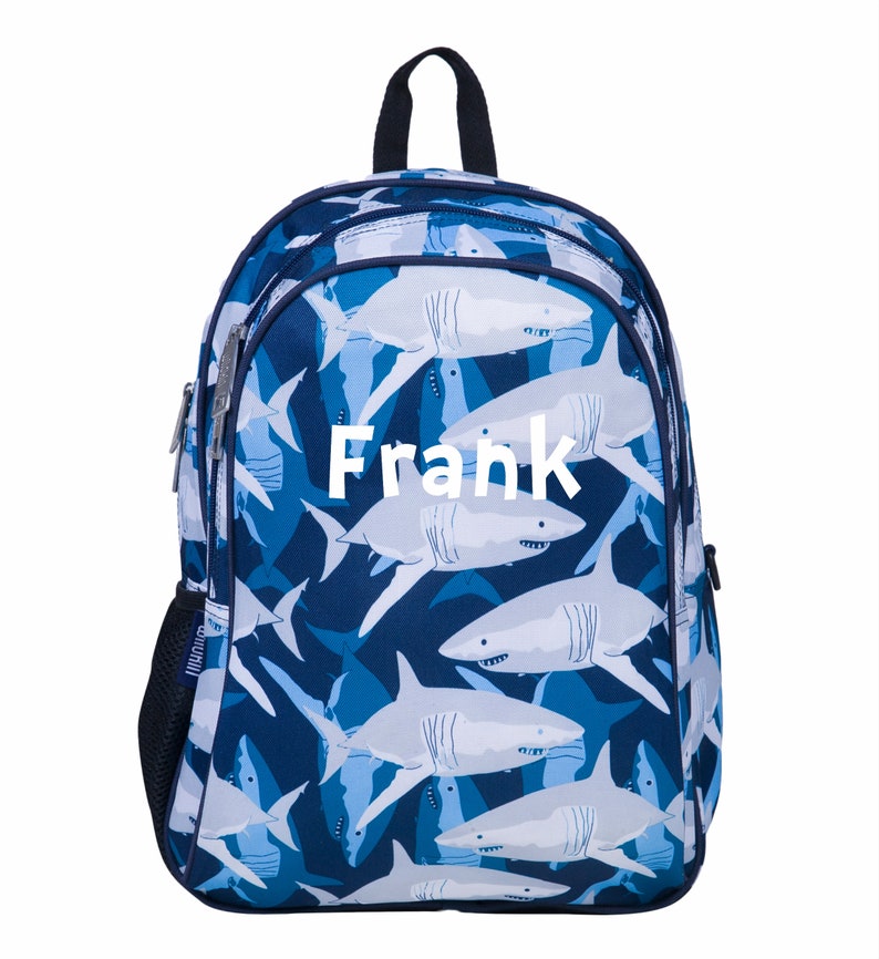 Monogram Backpack and Lunch Bag Wildkin Sharks Personalized - Etsy