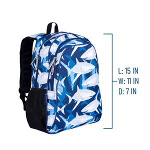 Monogram Backpack and Lunch Bag - Wildkin Sharks, Personalized Backpack ...