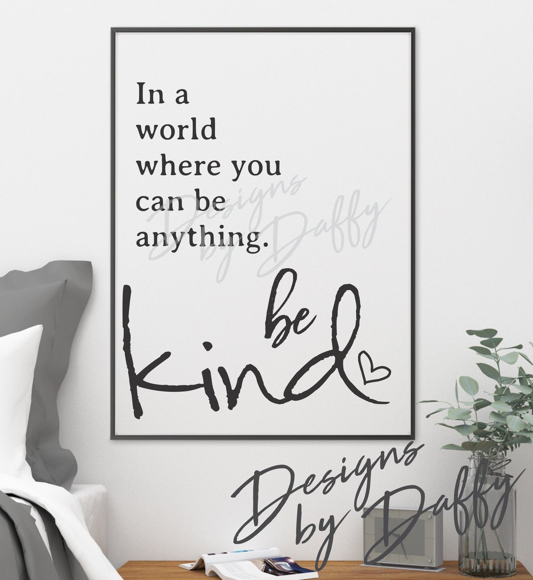 Be Kind - Printable Wall Art | Instant Download | Printable Art ...
