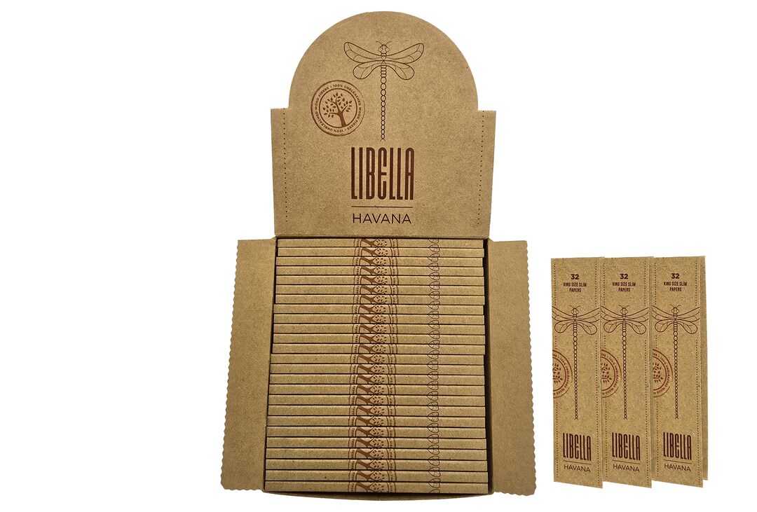 King Size Slim Rolling Papers Libella Havana - Etsy