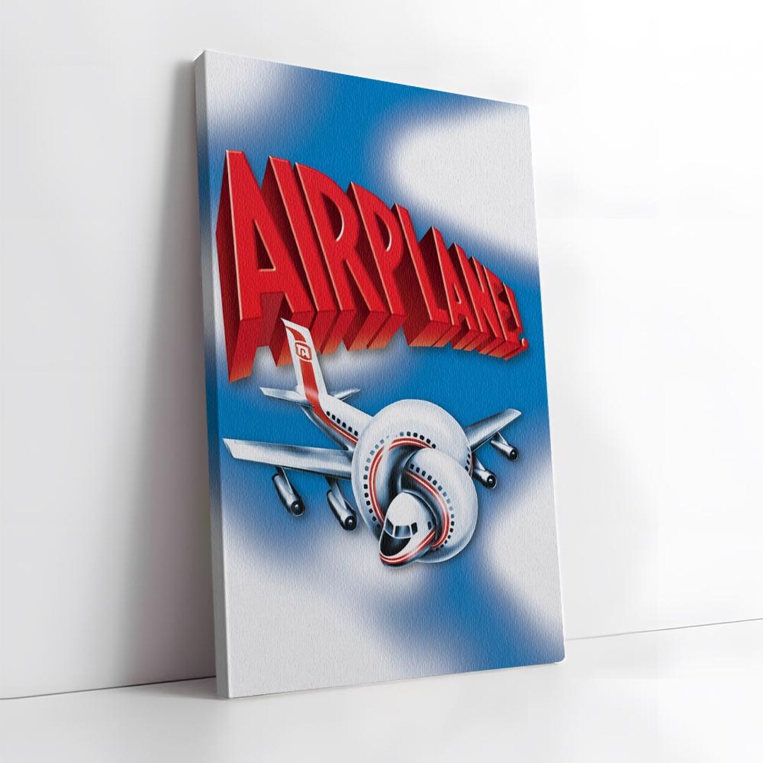 Airplane Movie Poster, Frame for Canvas Prints, Wrapped Canvas, Gallery ...