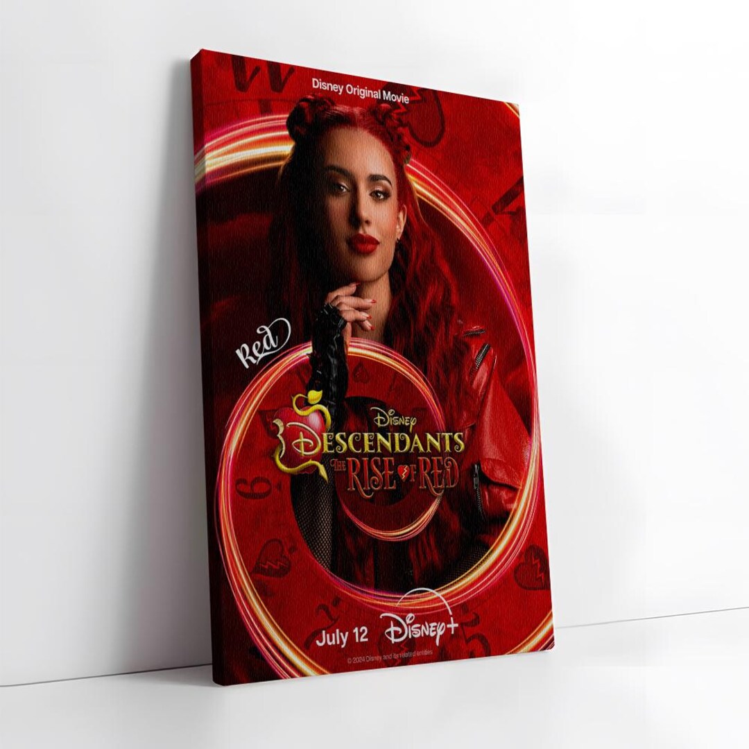Descendants The Rise of Red 2024 pôster do filme, moldura para ...