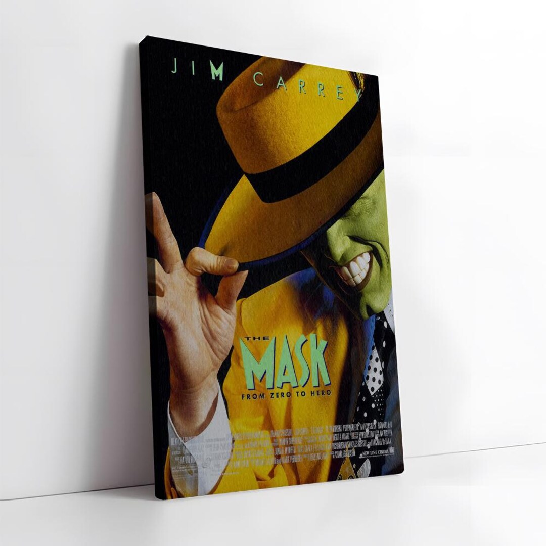 The Mask Jim Carrey Classic Movie Poster, Frame for Canvas Prints ...