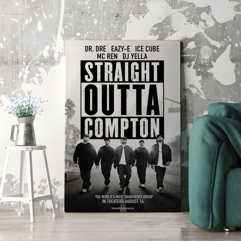 NWA Straight Outta Compton Movie Poster, Frame for Canvas Prints ...