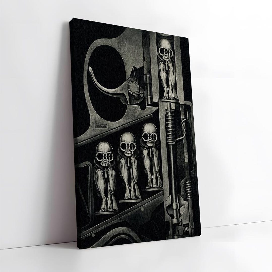 Giger Unique Artwork Alien Xenomorph Universe Birth Machine Pistol ...