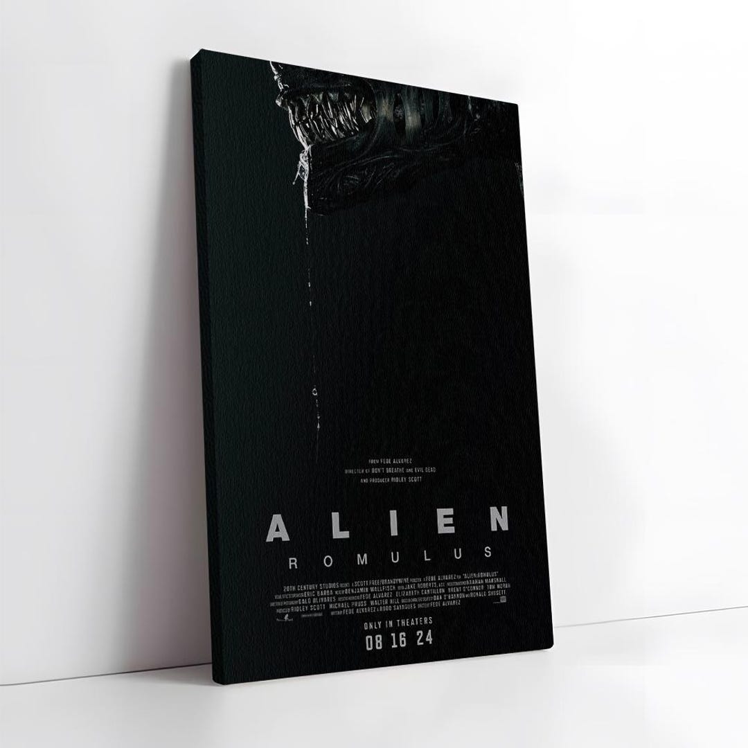Alien Romulus 2024 Teaser Movie Poster, Frame for Canvas Prints ...