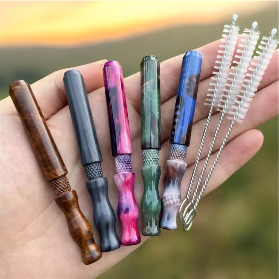 Discreet One Hitter Pipe Self Cleaning Dugout Pipe Meta Marble Pocket ...