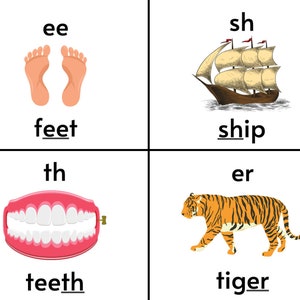 Letter Team Cards - 44 Sound Blends for Teaching Early Reading Skills ...