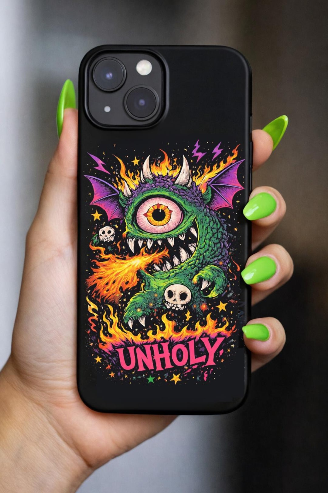 UNHOLY Cyclops Monster Phone Case | Horror Punk Gothic Art iPhone Case ...
