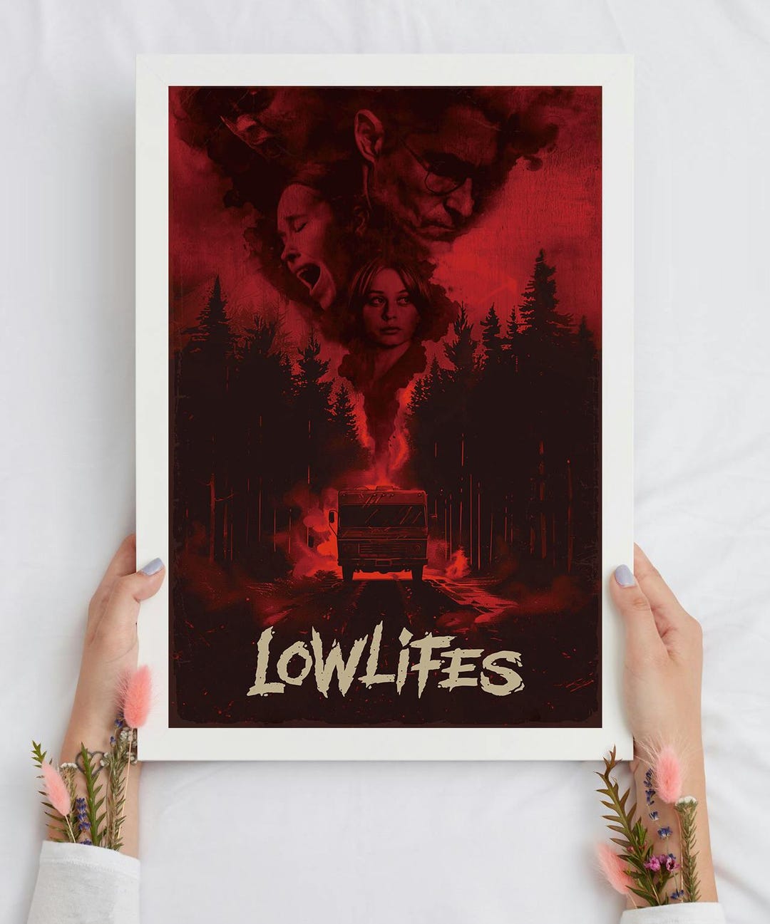 Lowlifes 2024 Movie Poster, Canvas Poster, Vintage Movie Poster, Modern ...