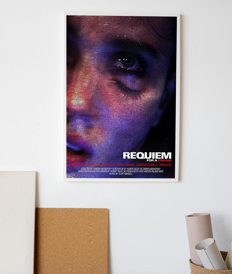 Requiem for a Dream 2000 Movie Poster, Canvas Poster, Vintage Movie ...