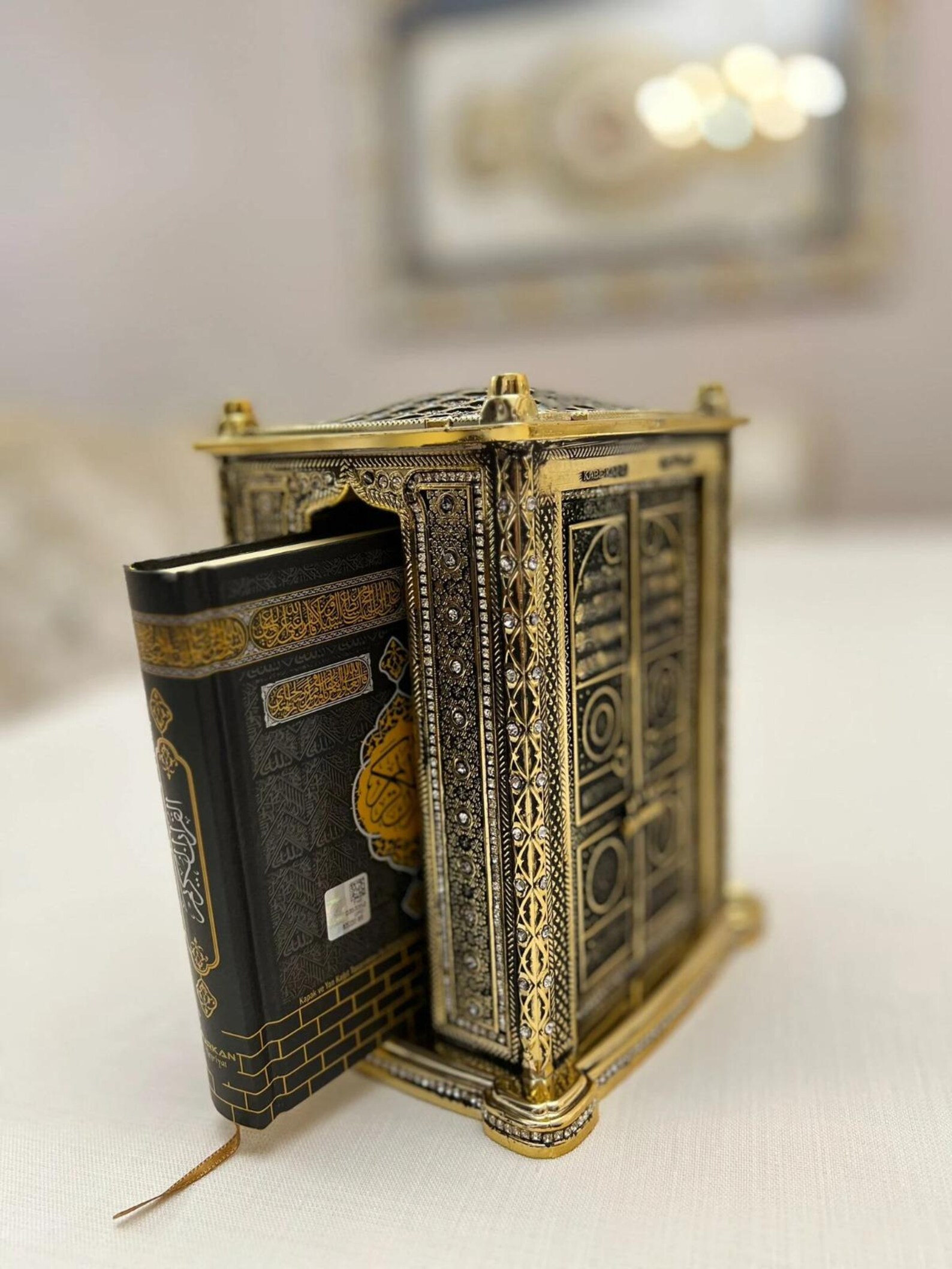 Luxury Quran Gift Set, Gold Trinket, Esmaül Hüsna Quran Set, With 3 ...