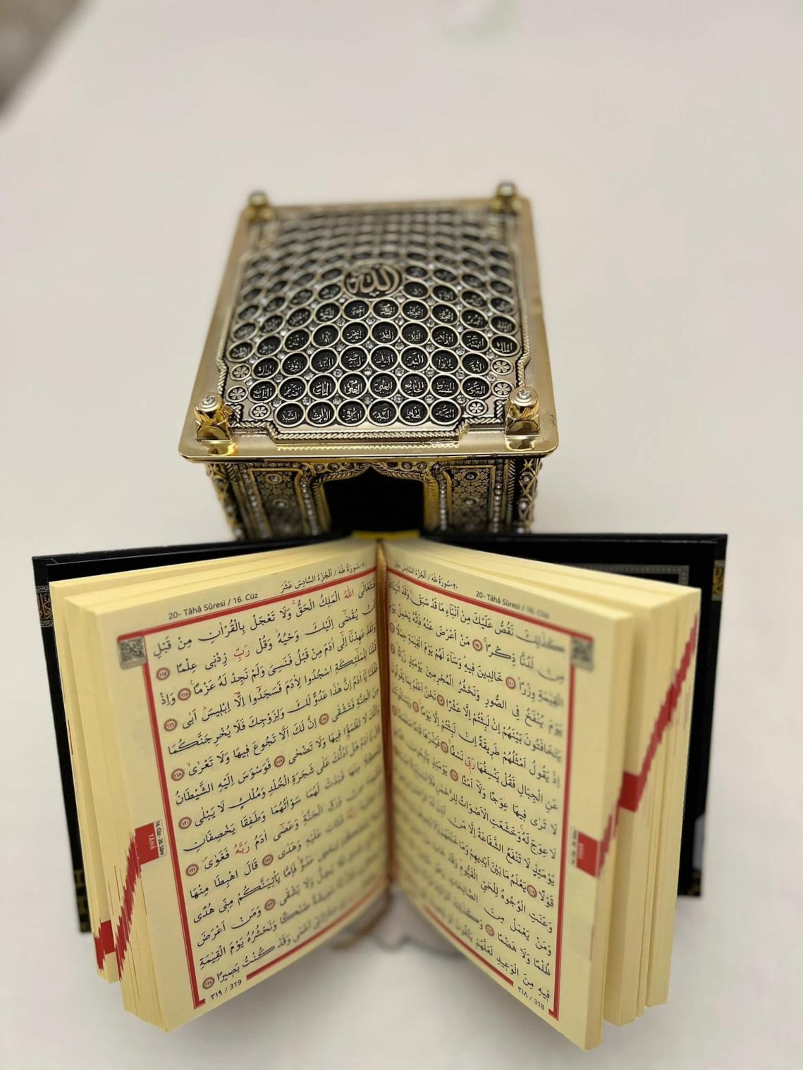 Luxury Quran Gift Set, Gold Trinket, Esmaül Hüsna Quran Set, With 3 ...