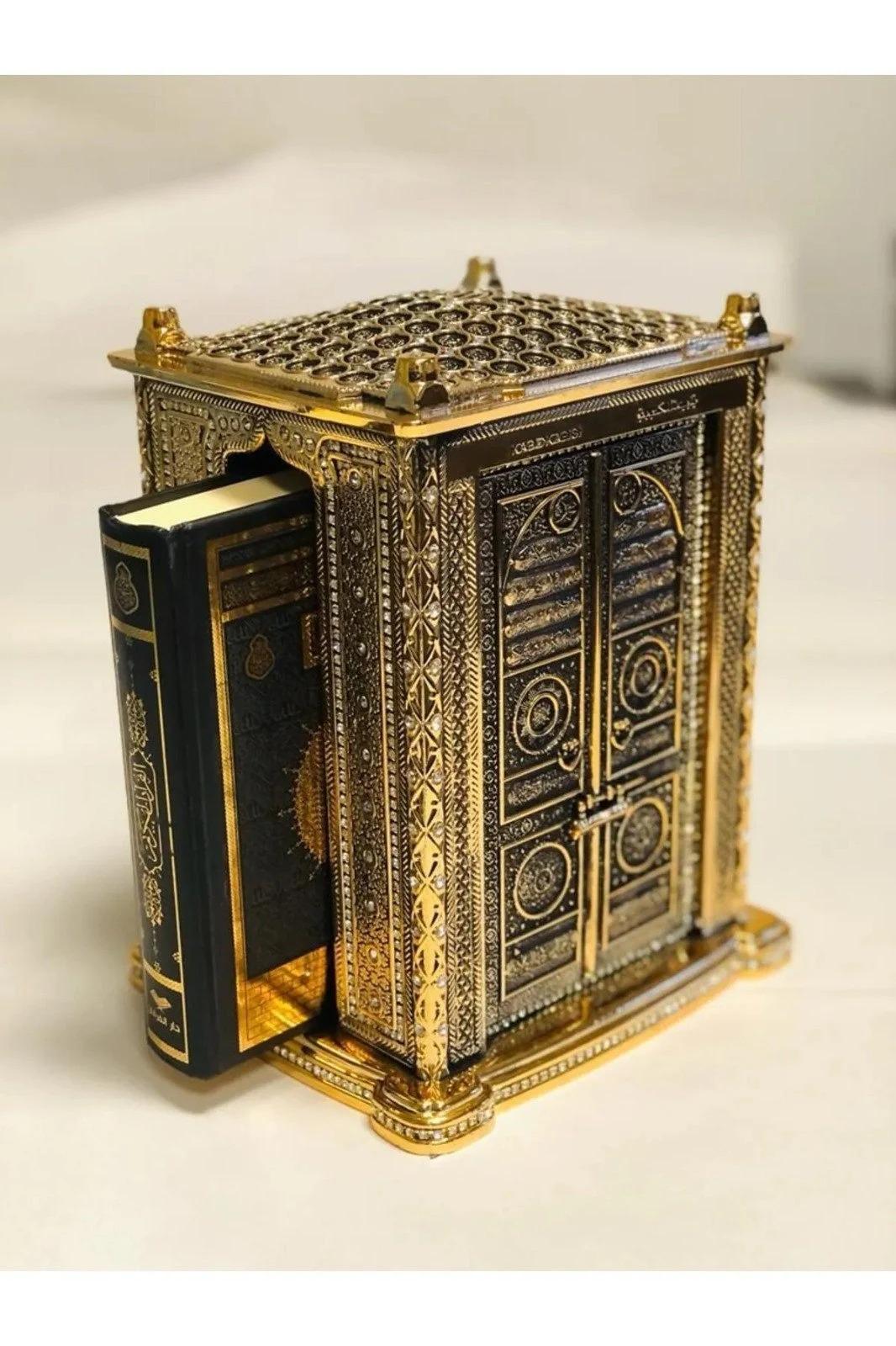 Luxury Quran Gift Set, Gold Trinket, Esmaül Hüsna Quran Set, With 3 ...