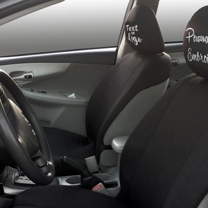 Personalized Embroidery Headrest Covers: Custom Car Accessories (2 ...