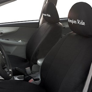 Personalized Embroidery Headrest Covers: Custom Car Accessories (2 ...