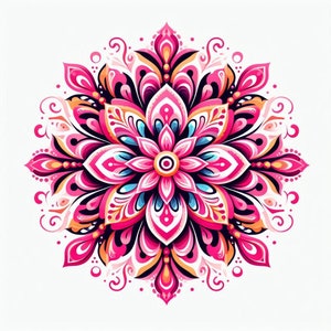 Modern Folk Art Rose Cross Stitch Pattern PDF, Instant Download, Floral ...