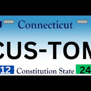 Connecticut Custom State License Plate Scented Candle Gift Personalized ...