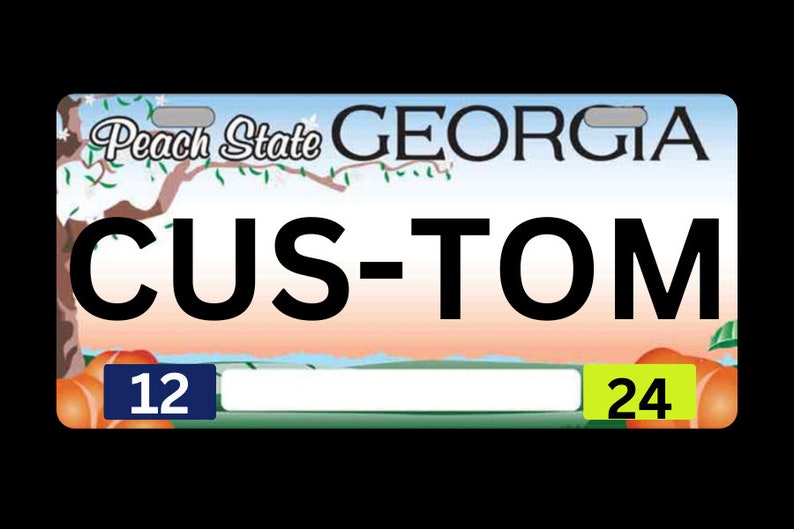 Georgia Custom State License Plate Scented Candle Gift Personalized ...