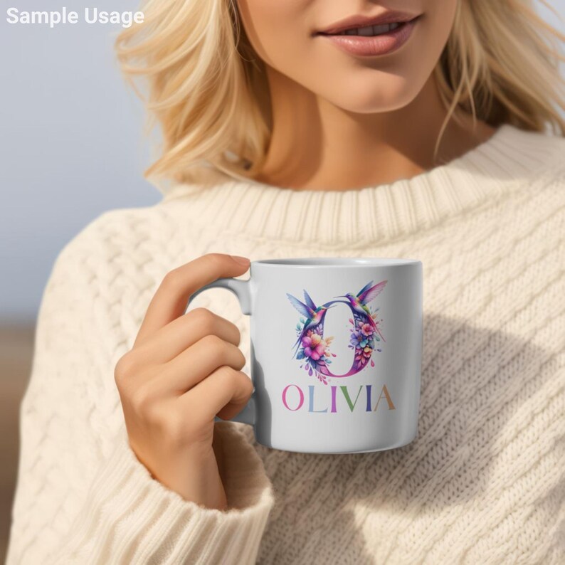 26 PNG, Watercolor Hummingbirds Alphabet Collection Clipart, Colorful ...