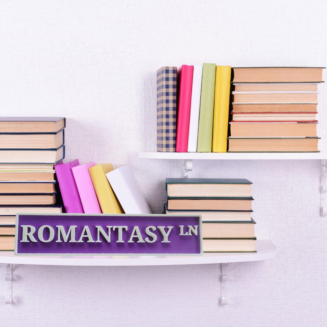 Romantasy Lane 3d-printed Bookshelf Sign – Fantasy Romance Book Nook ...