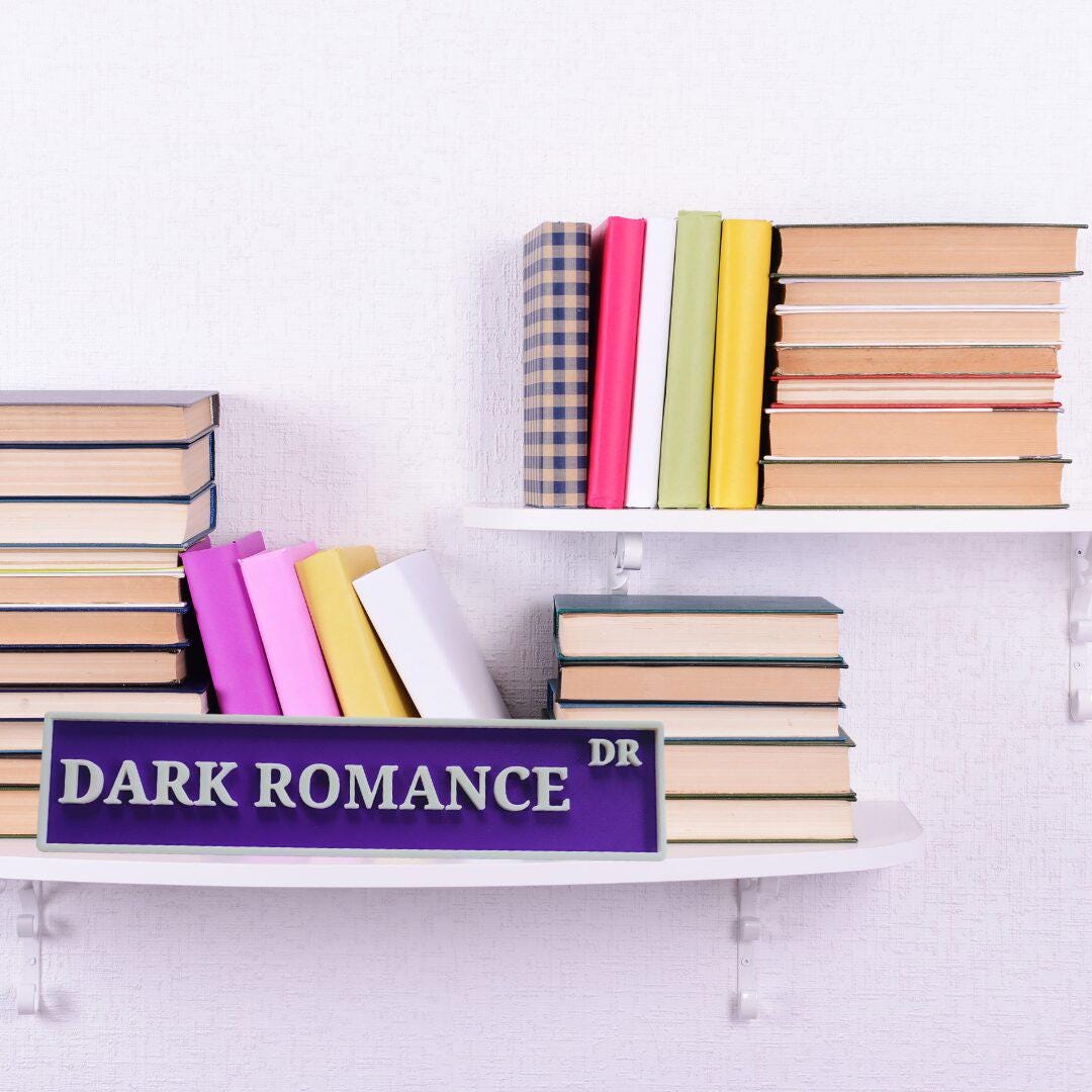 Dark Romance 3d-printed Street Sign - Bookshelf & Library Shelf Decor ...