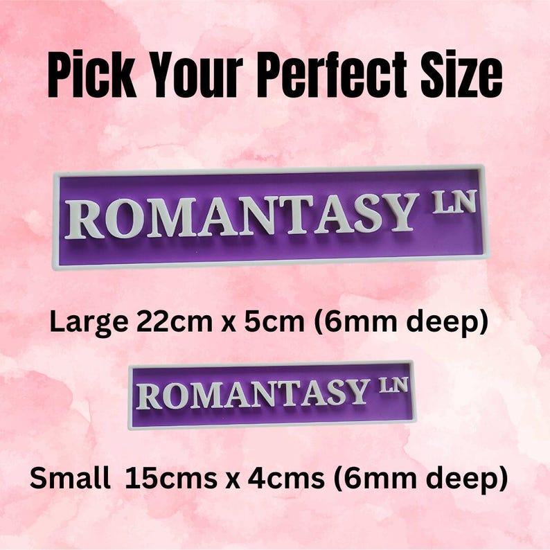 Romantasy Lane 3d-printed Bookshelf Sign – Fantasy Romance Book Nook ...