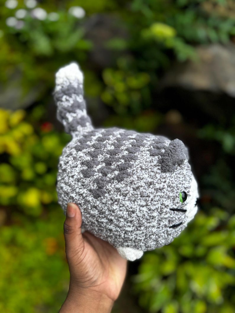 Custom Chubby Loaf Tabby Cats Handmade Crochet Stuffed Animal Plushie ...