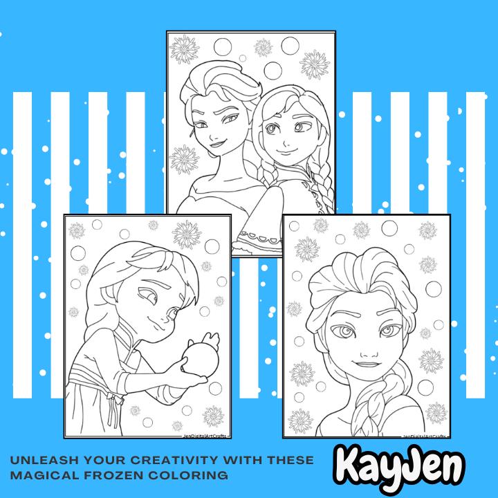 Frozen II Coloring Pages - Etsy