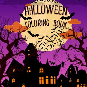 Halloween Coloring Pages | Spooky Pumpkin 50 Pages - Etsy