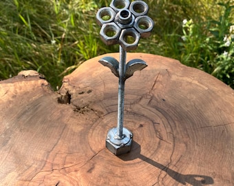 Free Standing Welded Metal Flower - Etsy