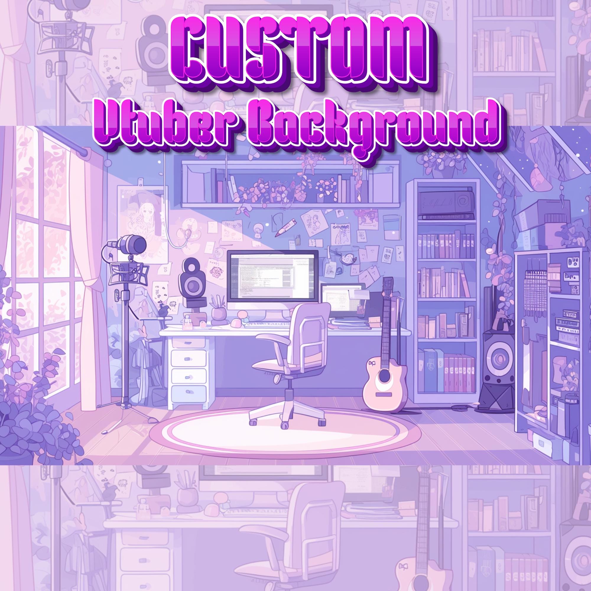 Custom Vtuber Background | Aesthetic Room Background for Vtuber | Vtuber Room Stream Package ...