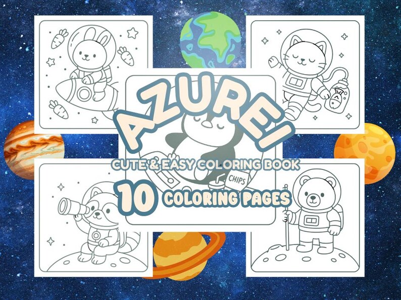 Coloring Pages for Kids, Toddlers, Preschoolers, Instant Digital ...
