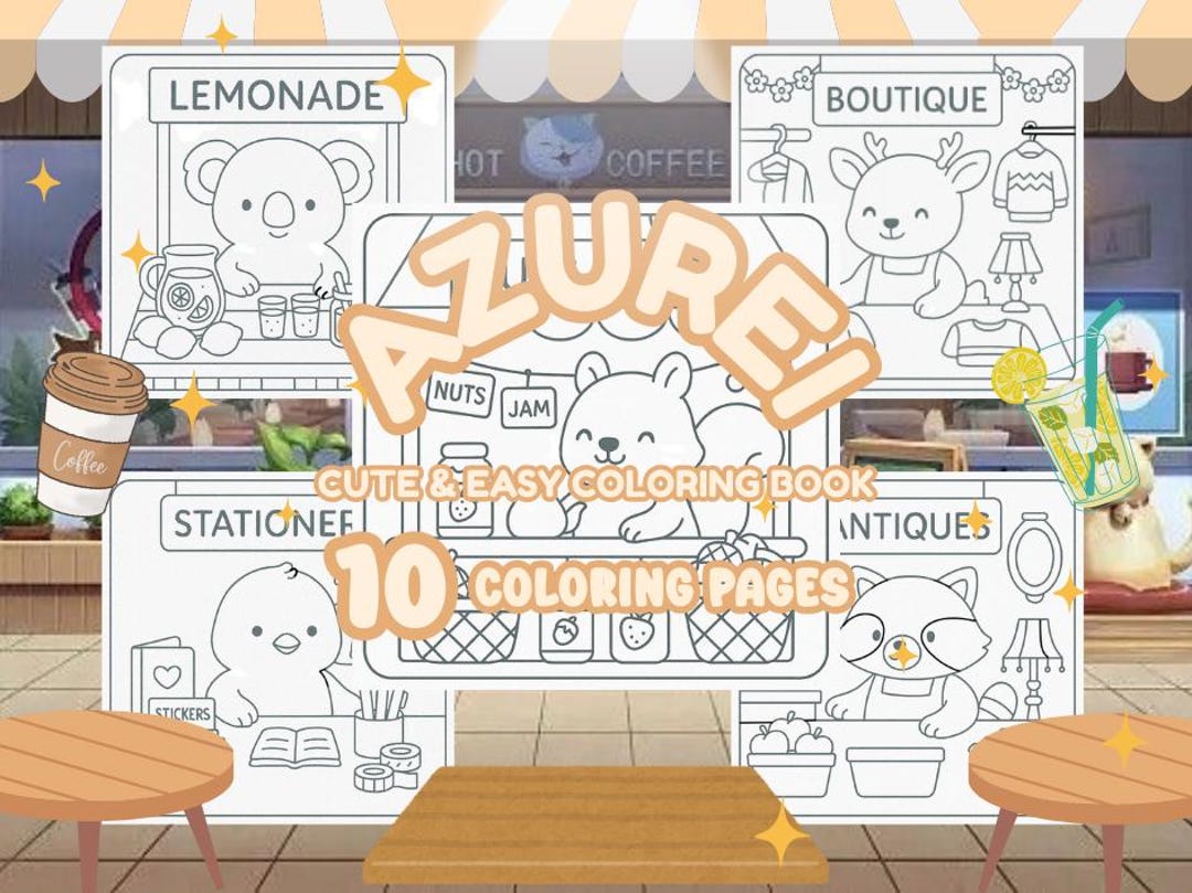 Cozy Cute Corner Shop, Printables Cute Animal Characters, Activity for Adults and Kids, Toddlers ...