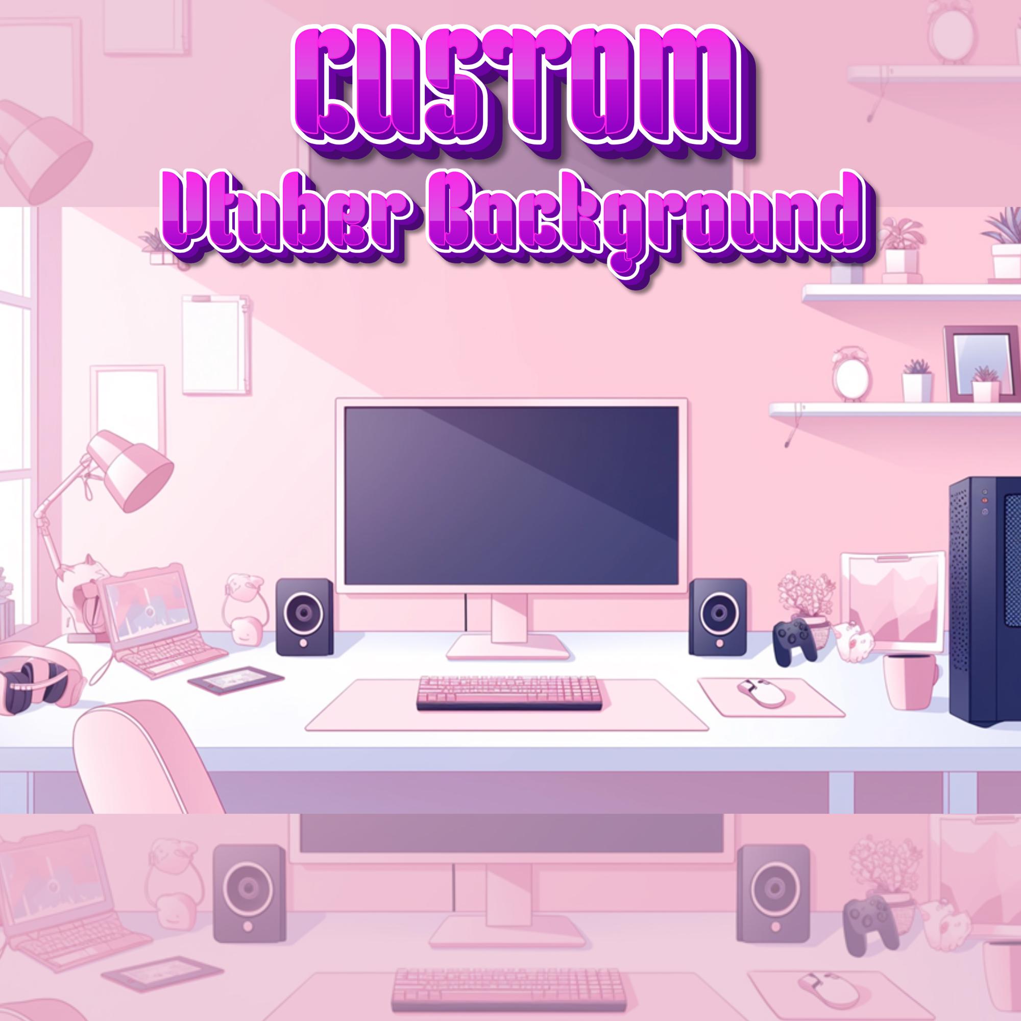 Custom Vtuber Background Vtuber Room Stream Package Twitch Overlay ...