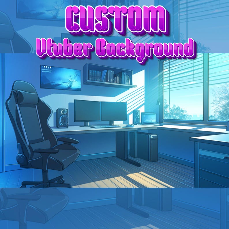 Custom Vtuber Background Vtuber Room Stream Package Twitch Overlay ...