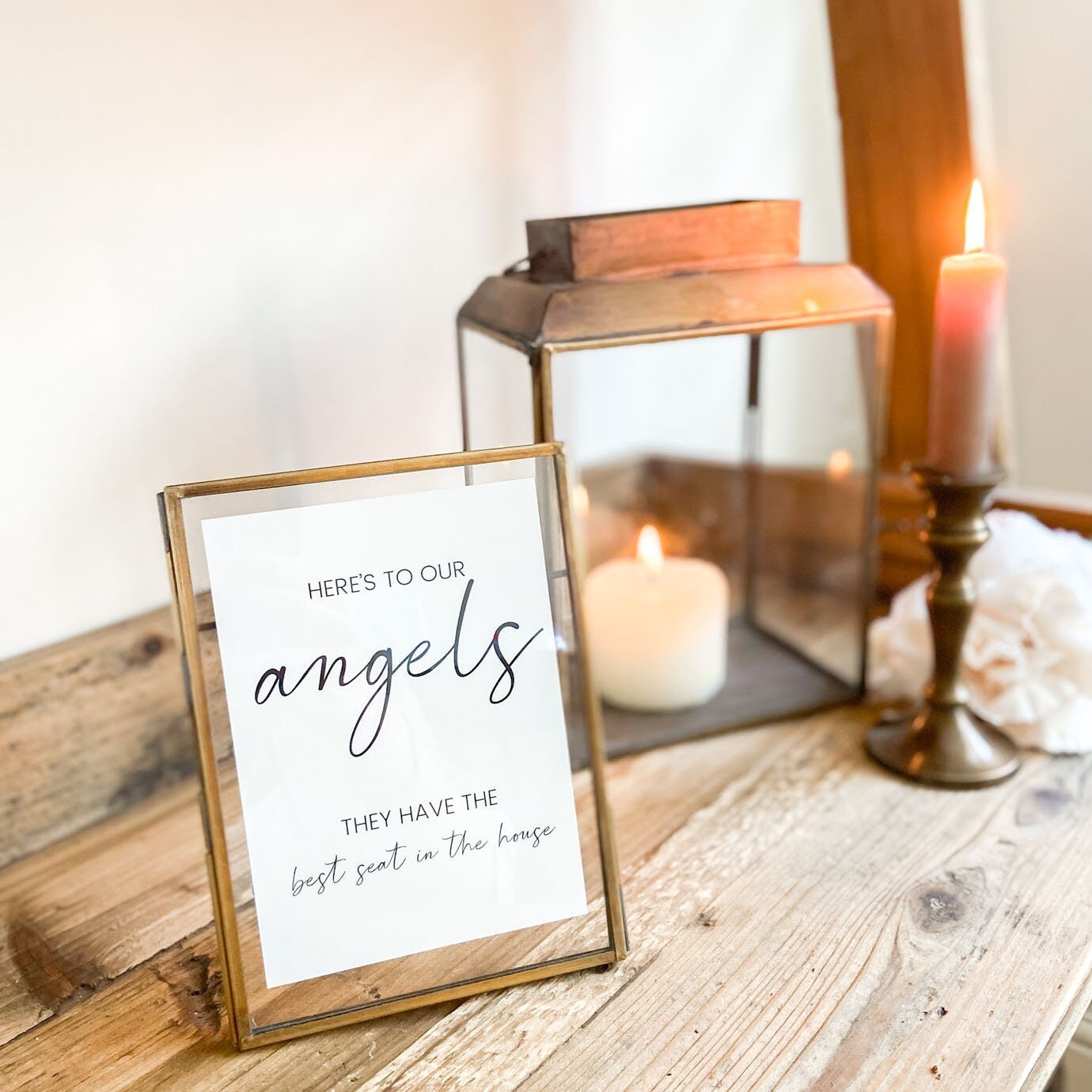 Wedding Memory Table Sign Angels A6 Wedding Print Wedding Memory Table ...