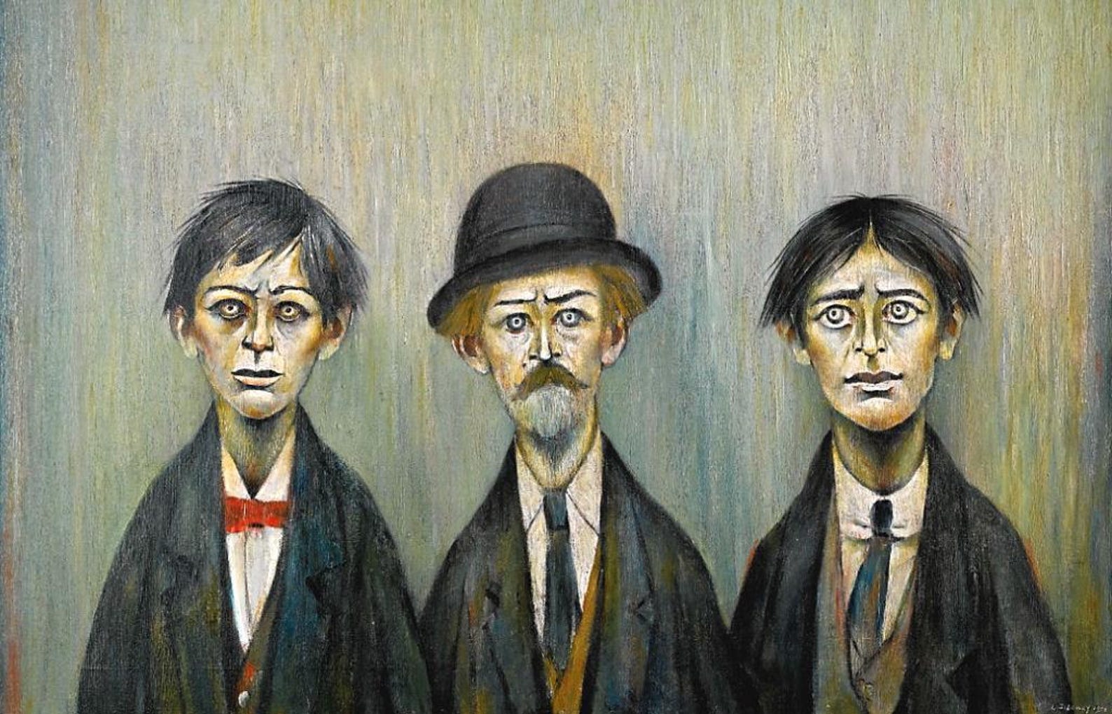 9XP0138 A Father and Two Sons (c1950’s) by British Artist LS Lowry - Etsy